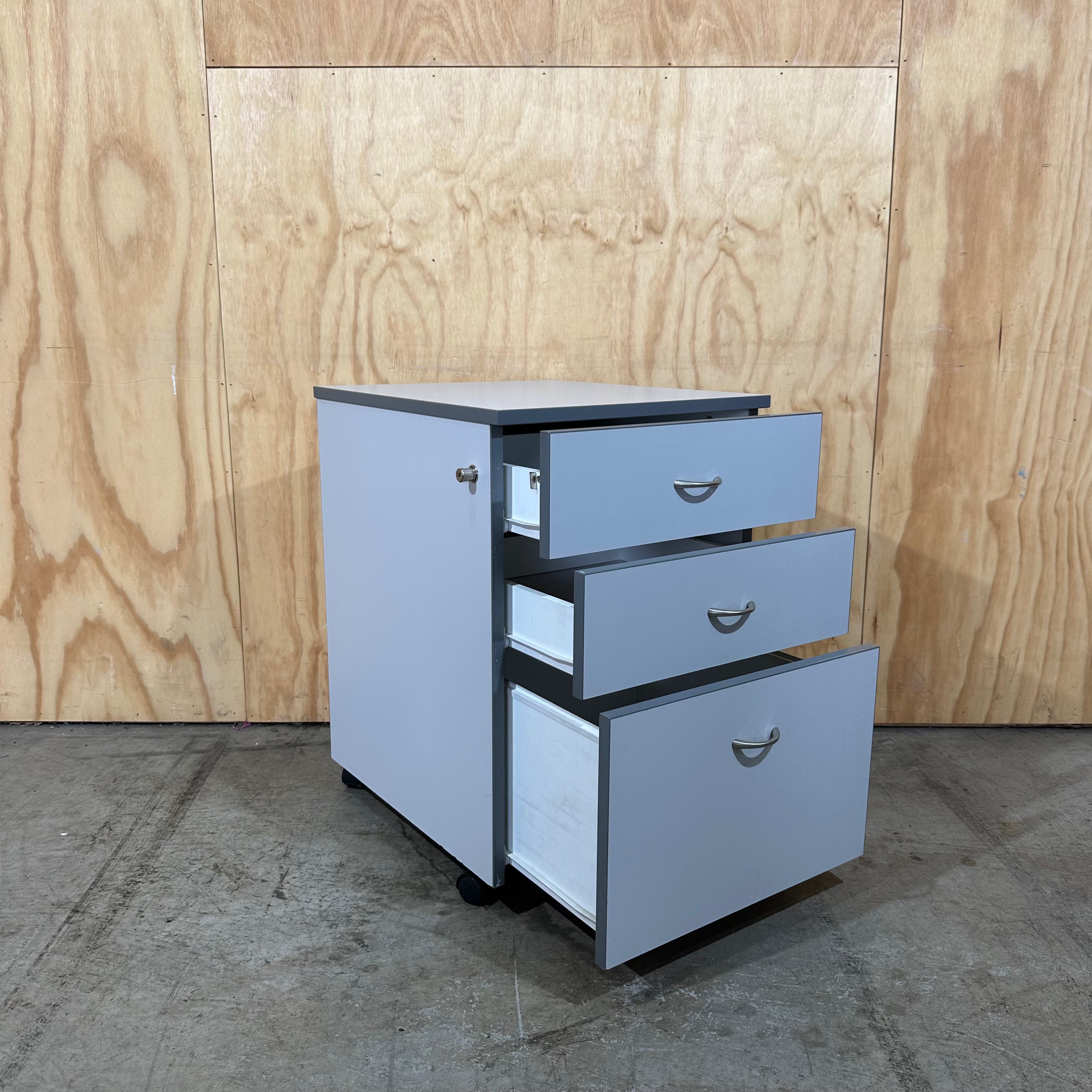 Light Grey Melamine Pedestal – Green Collect